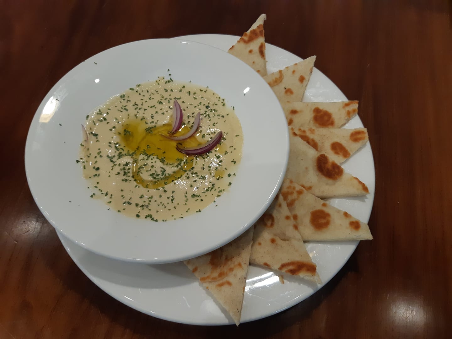Olive Tree Mediterranean Grill | Appetizer | Greek Pita with Hummus ...
